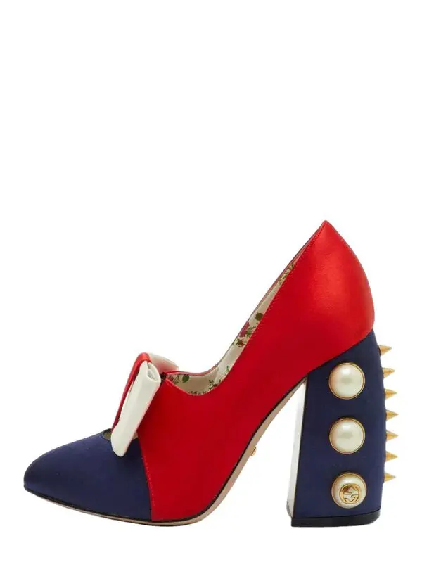 Gucci Luna Bow-detail Pumps - Red