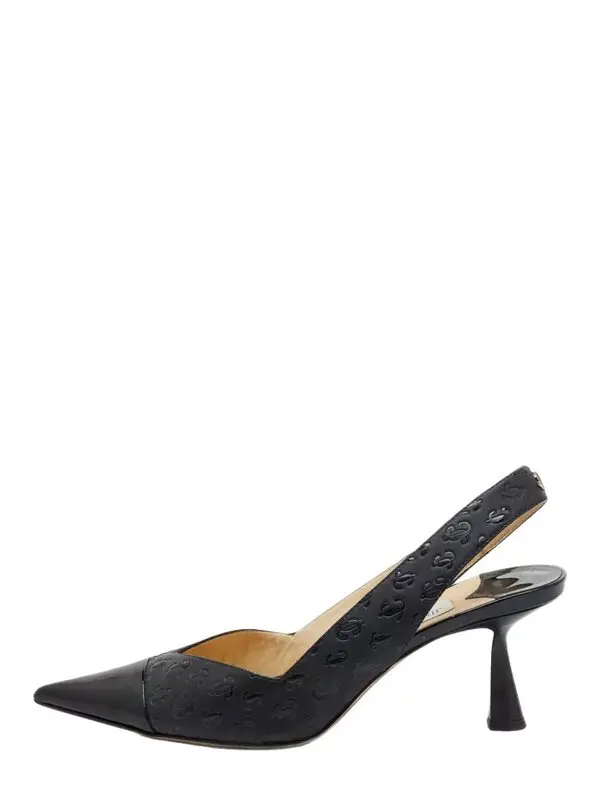 JIMMY CHOO Liya Pointed-toe Slingback Pumps - Black