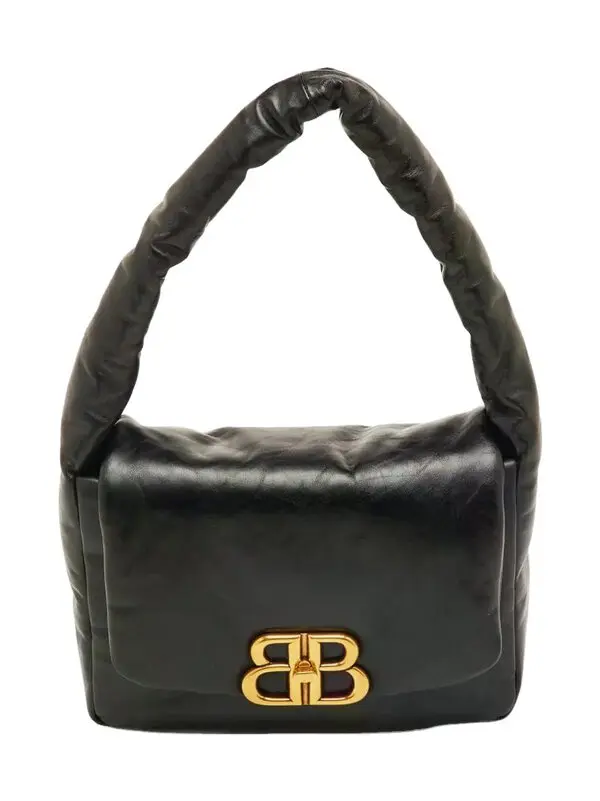 Balenciaga 2011 Small Monaco Shoulder Bag - Black