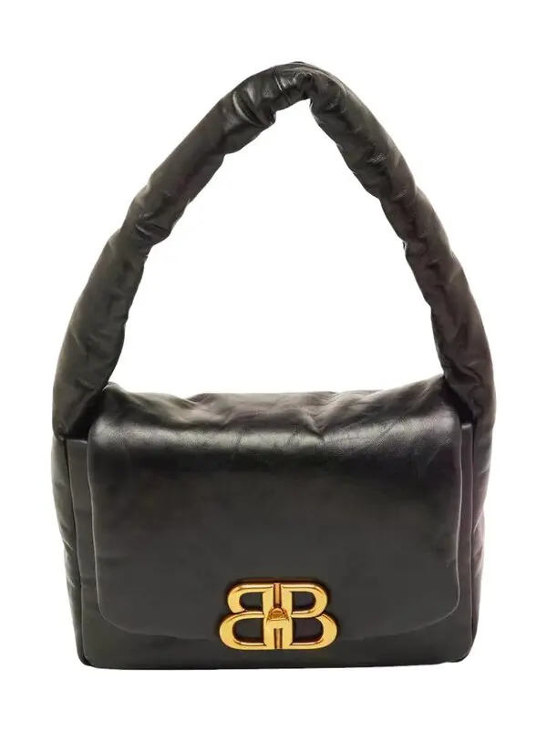 Balenciaga 2011 Small Monaco Shoulder Bag - Black