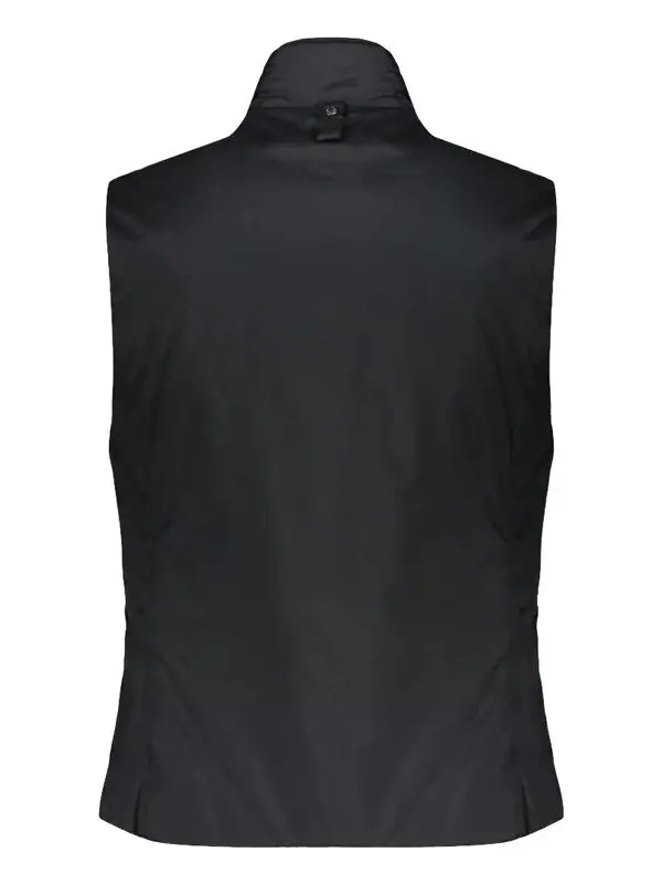 MOORER Padded High-neck Gilet - Blue