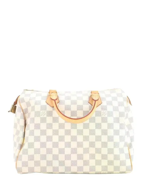 LOUIS VUITTON Speedy 35 Satchel - White