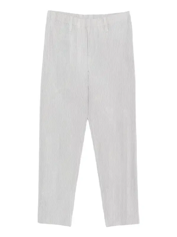Issey Miyake Cropped Pleated Trousers - Grey