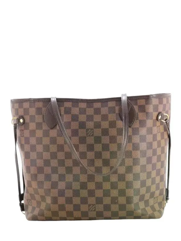 LOUIS VUITTON Damier Neverfull Mm Tote Bag - Brown