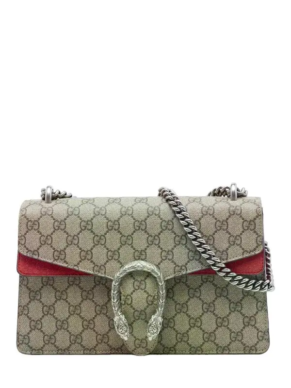 Gucci Gg Supreme Dionysus Shoulder Bag - Neutrals
