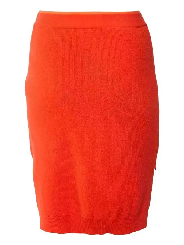 Fendi Double-layer Knit Mini Skirt - Orange
