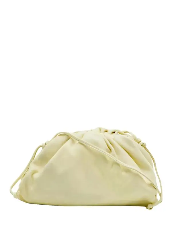 Bottega Veneta The Pouch Gathered Clutch Bag - Neutrals