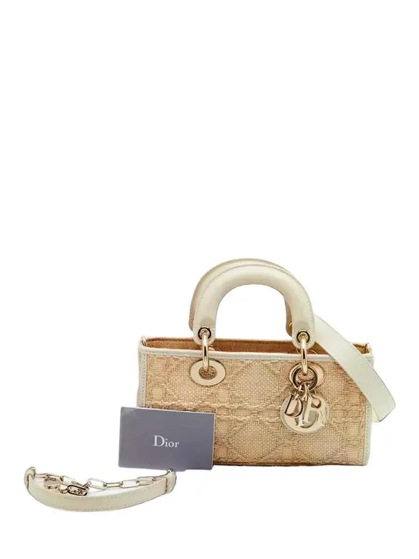Dior Lady D-joy Raffia Tote Bag - Neutrals