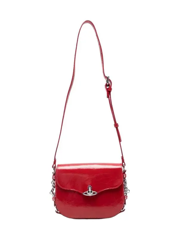 VIVIENNE WESTWOOD Orb Plaque Crossbody Bag - Red