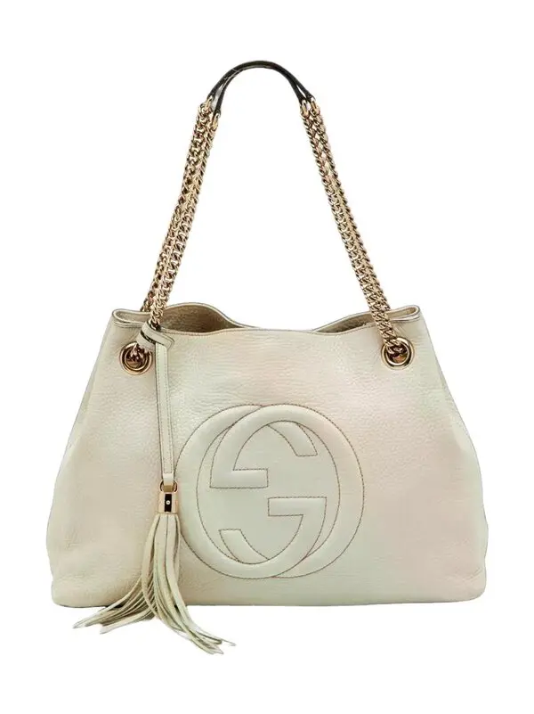 Gucci Soho Interlocking Gg Shoulder Bag - Neutrals