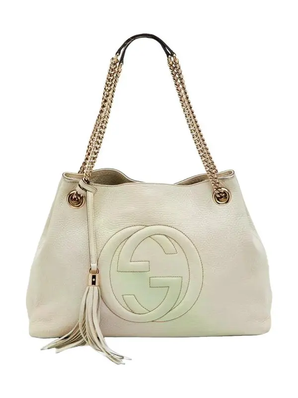 Gucci Soho Interlocking Gg Shoulder Bag - Neutrals