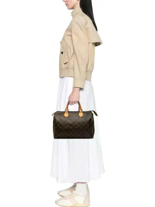 LOUIS VUITTON Monogram Speedy 30 Boston Bag - Brown