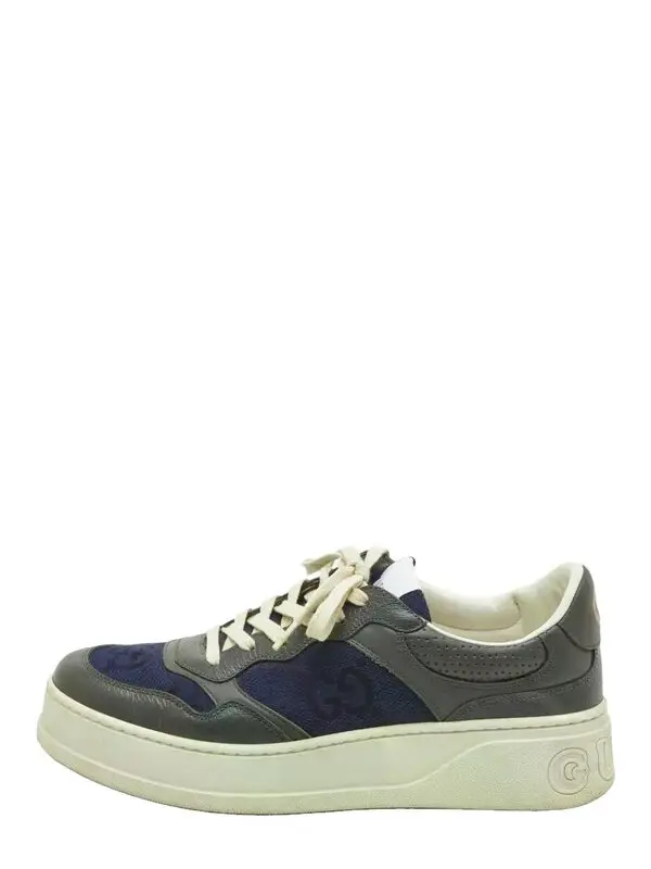 Gucci Gg-supreme Platform Sneakers - Grey