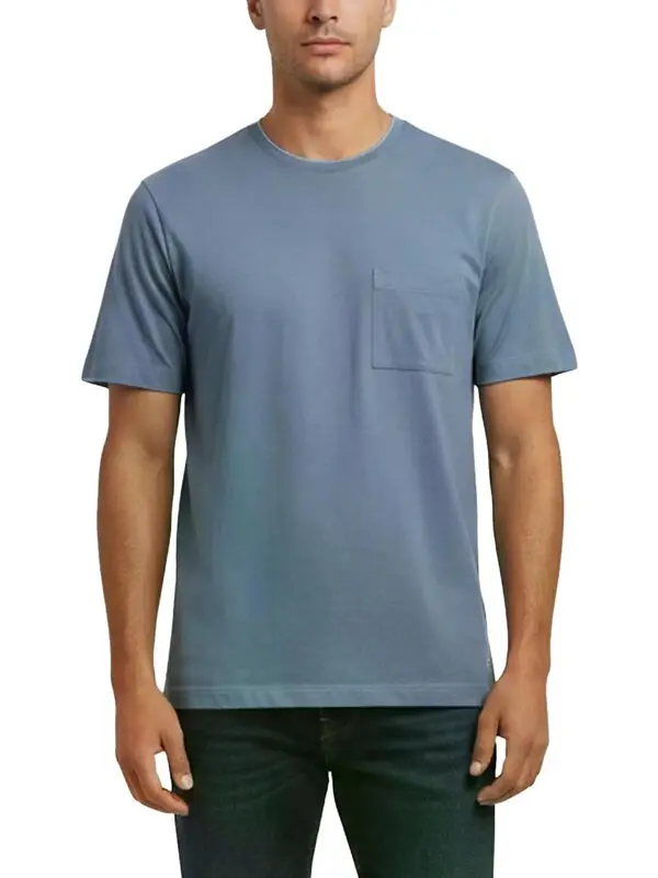 Hermès Pique-knit Chest-pocket T-shirt - Blue