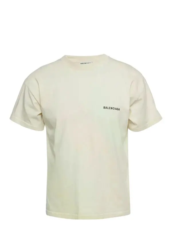 Balenciaga Logo-print T-shirt - Neutrals
