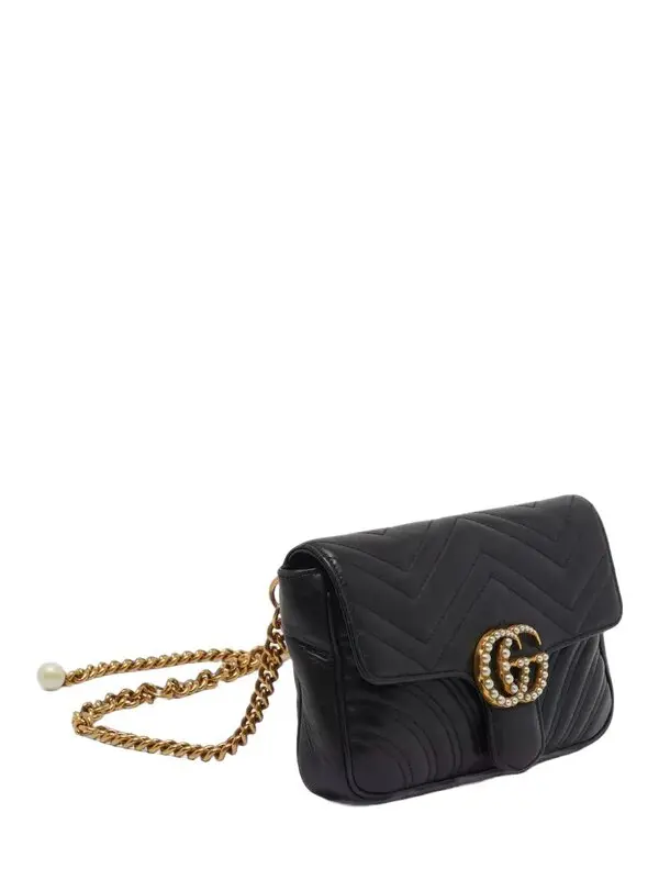 Gucci Gg Marmont 2.0 Matelassé Belt Bag - Black