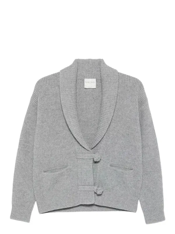 FORTE_FORTE Long-sleeves Cardigan - Grey