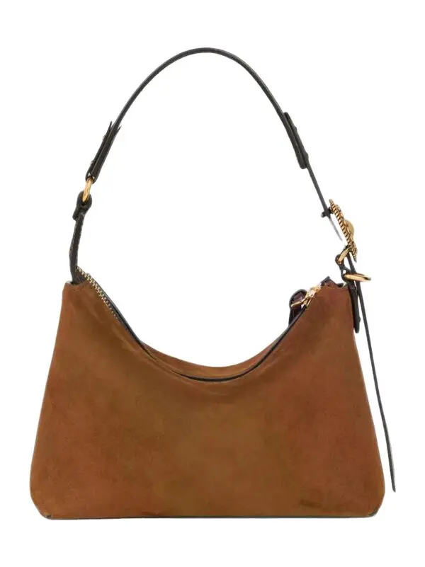Etro Small Suede Rosette Bag - Brown