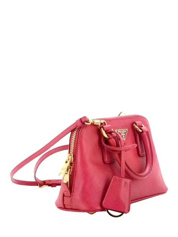 Prada Saffiano Leather Mini Crossbody Bag - Pink