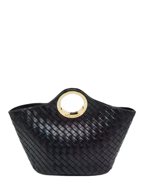 Bottega Veneta Picnic Intrecciato Handbag - Black