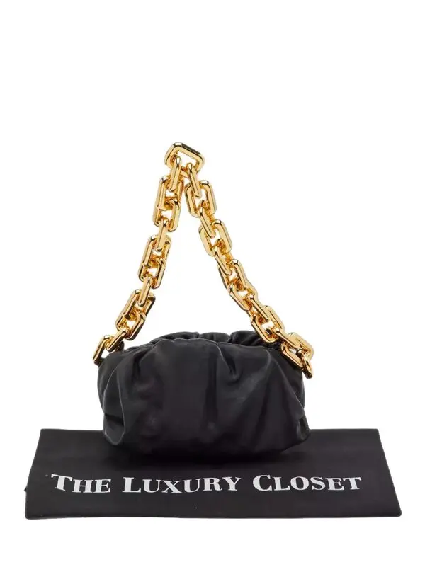 Bottega Veneta The Pouch Chain Shoulder Bag - Black