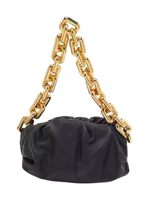 Bottega Veneta The Pouch Chain Shoulder Bag - Black