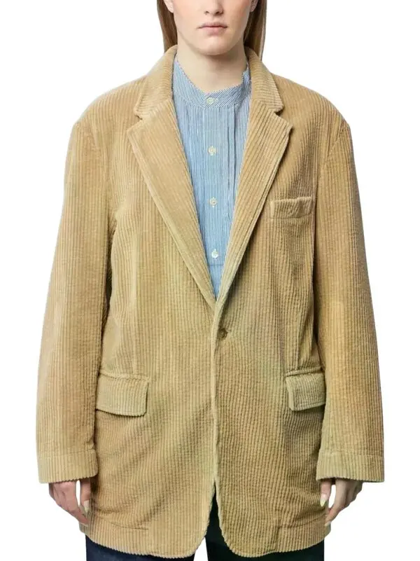 R13 Long-sleeve Buttoned Blazer - Neutrals