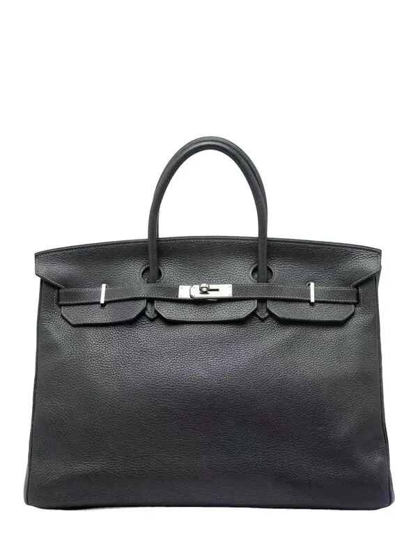 Hermès 2009 Clemence Birkin Retourne 40 Handbag - Grey