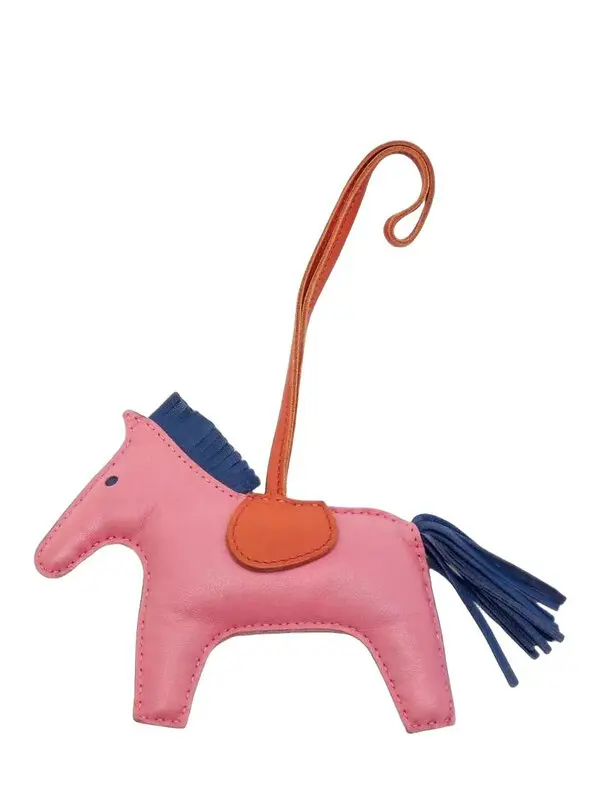 Hermès Grigri Rodeo Leather Bag Charm - Pink