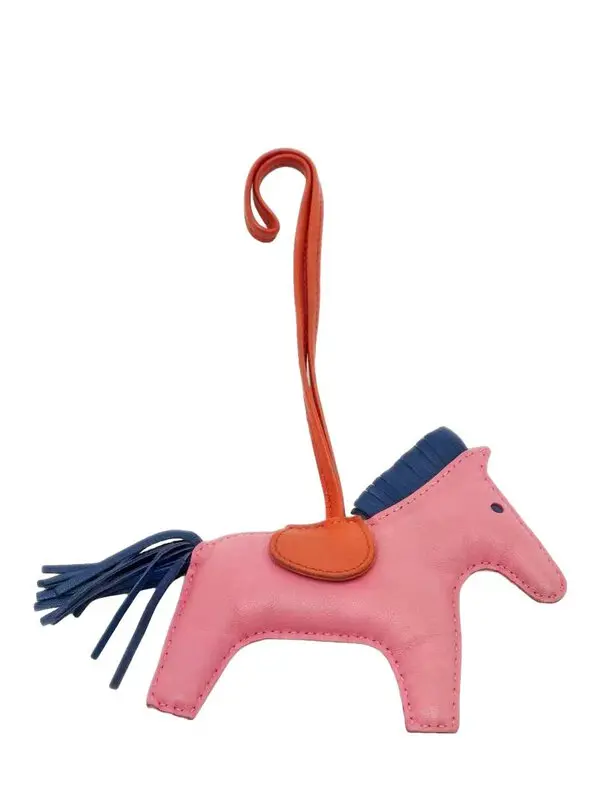 Hermès Grigri Rodeo Leather Bag Charm - Pink