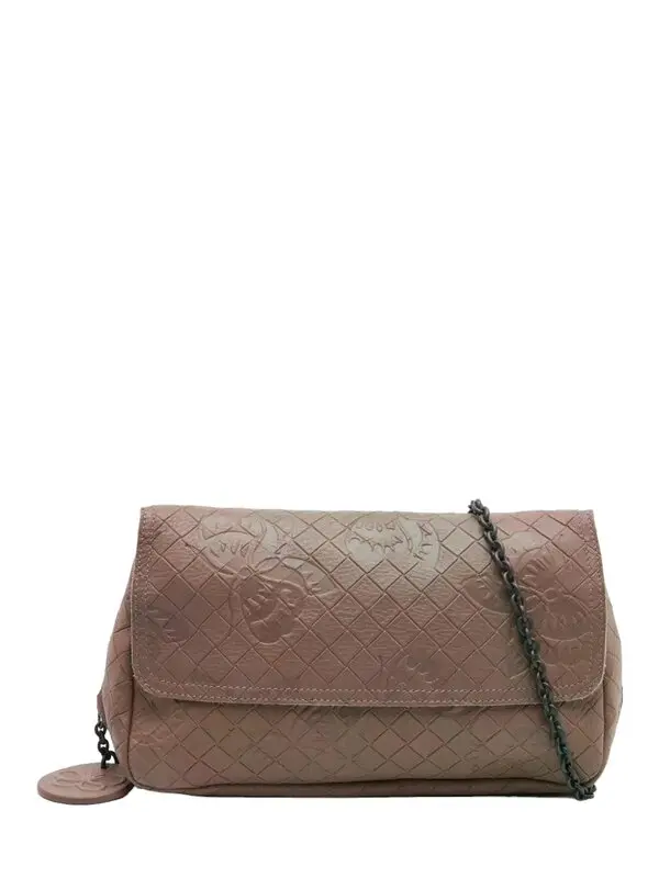 Bottega Veneta Leather Crossbody Bag - Brown