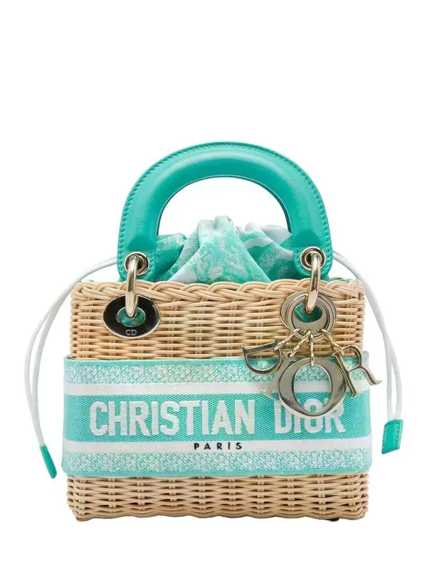 Dior Mini Wicker Lady Satchel - Neutrals