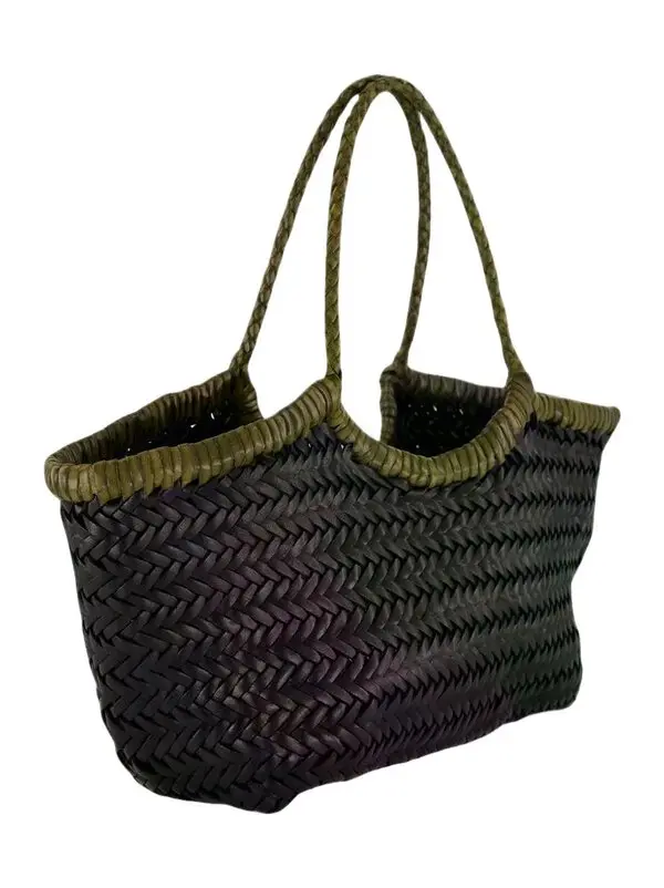 Dragon Diffusion Small Nantucket Bi-colour Woven Tote Bag - Black