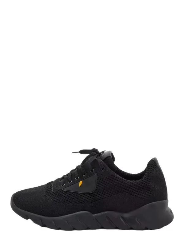 Fendi Bag Bugs Knit Sneakers - Black