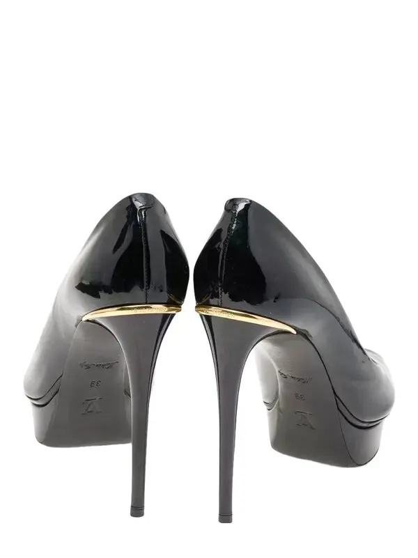 LOUIS VUITTON Peep-toe Platform Stiletto Pumps - Black