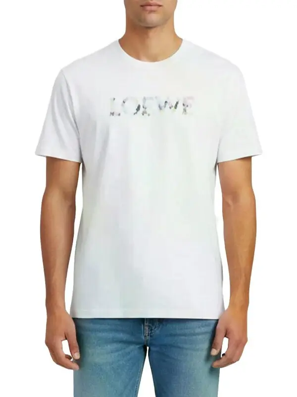 Loewe Anagram Embroidered T-shirt - White