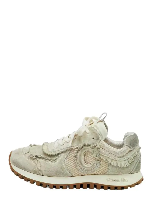 Dior C'est Fringed Sneakers - Neutrals