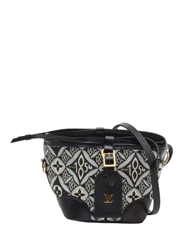 LOUIS VUITTON Nano Neo Monogram Patterned Mini Shoulder Bag - Black