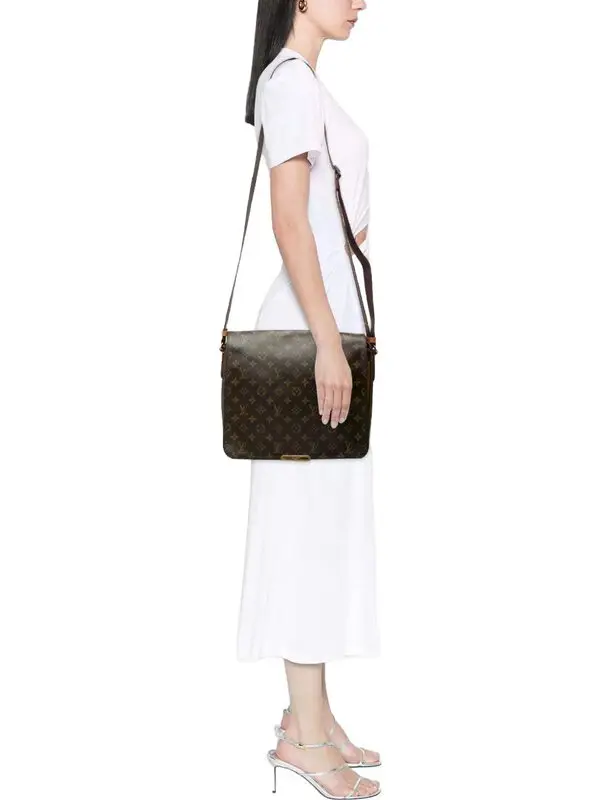 LOUIS VUITTON Monogram Abbesses Crossbody Bag - Brown