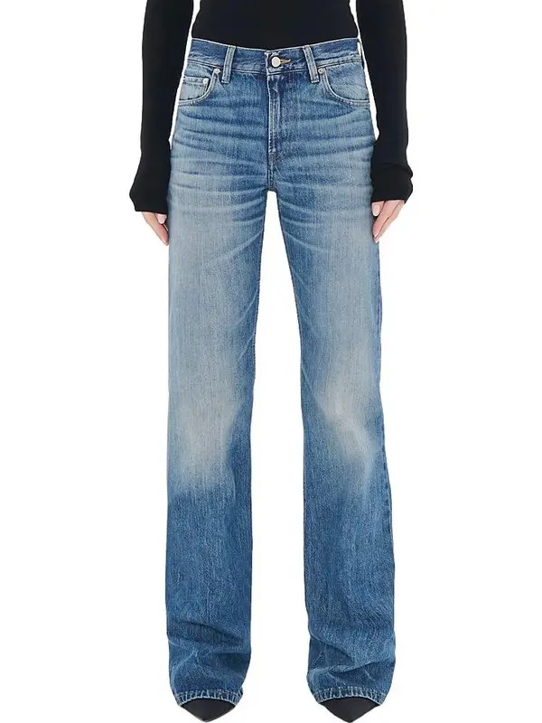 HAIKURE Flora Mid Rise Jeans - Blue Ryder