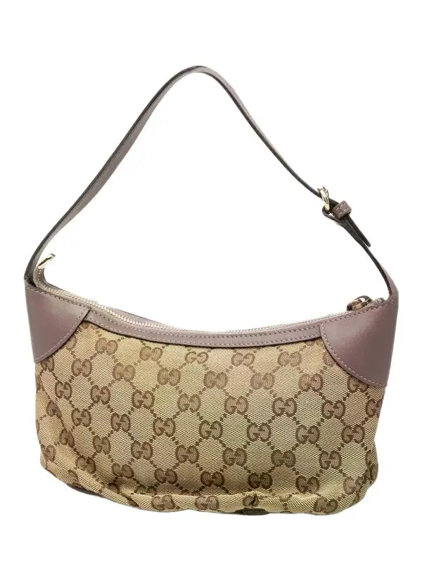 Gucci Gg Canvas Web Handbag - Neutrals