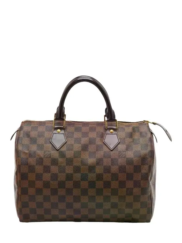 LOUIS VUITTON 2014 Speedy 30 Damier Ebene Handbag - Brown