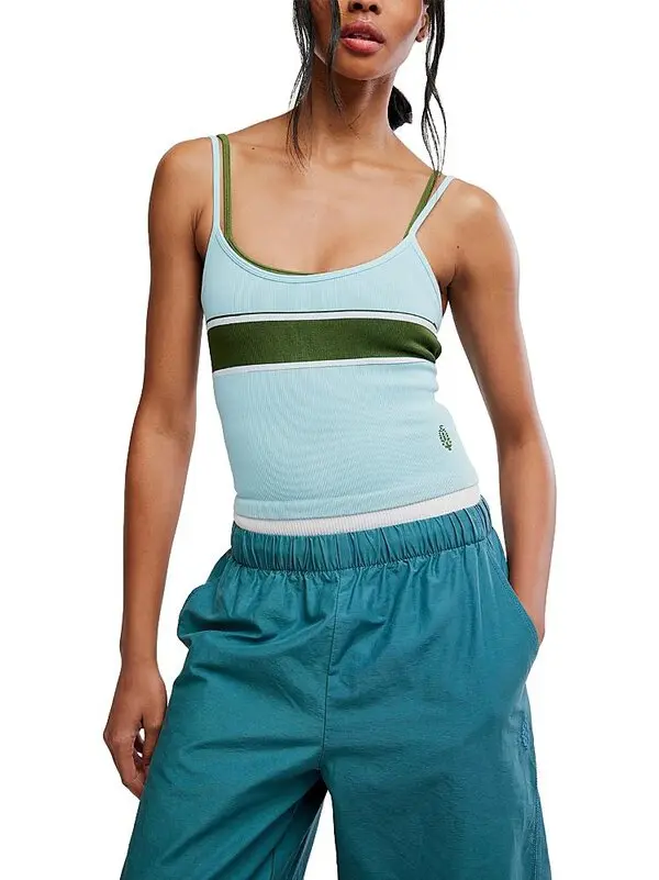 Free People All Clear Coastline Tank Top - Frosty Combo