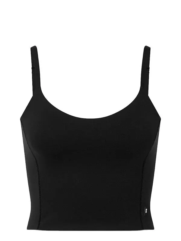 On Studio Cropped Performance Top - Black