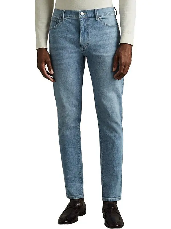 REISS Picton Slim Fit Jeans In Wash - Light Blue