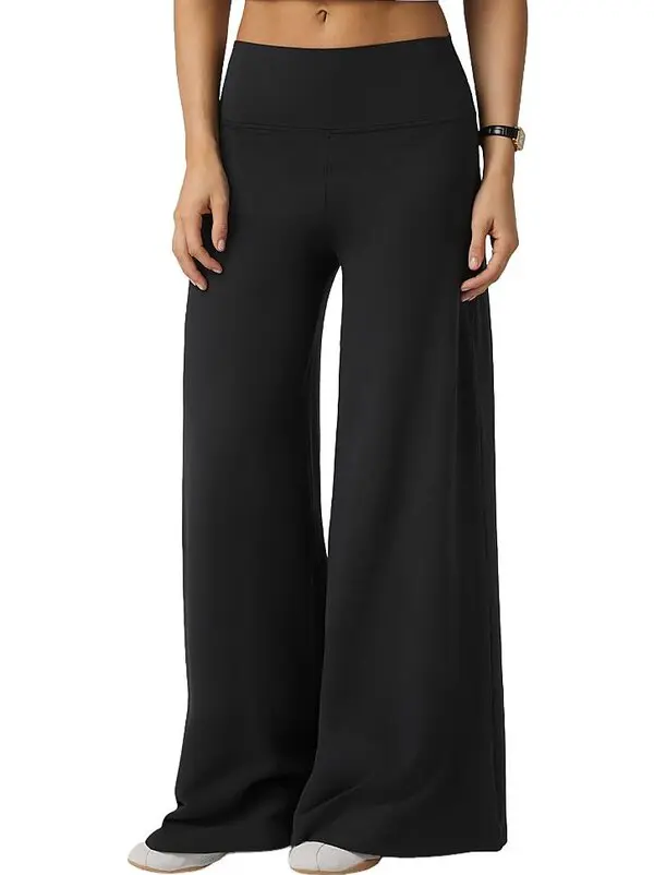 Vuori Halo Easy Wide Leg Pants - Solid Black