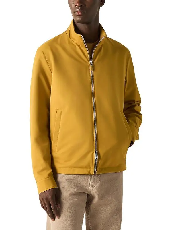 Zegna Microfiber Motorin Blouson Jacket - Yellow