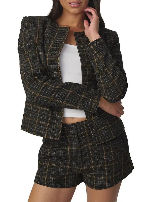 Joe's Jeans The Scottie Collarless Jacket - Moss Multi