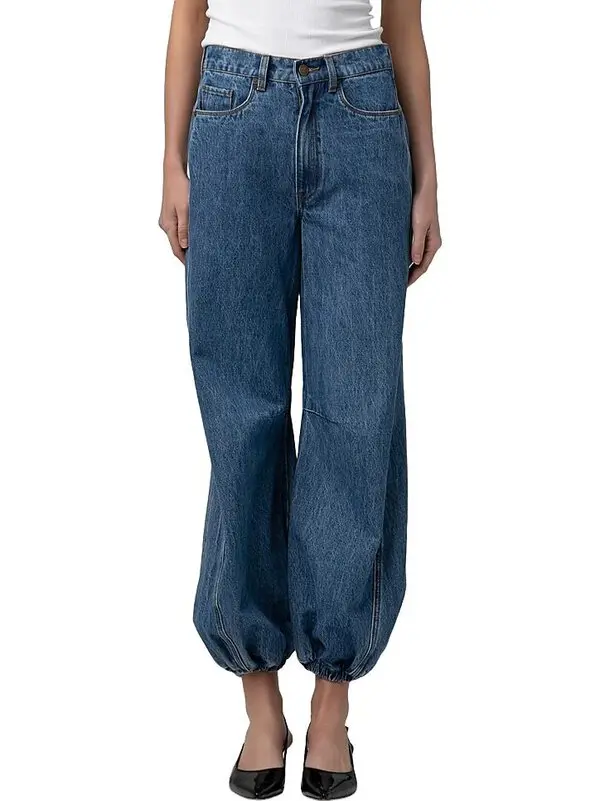 Blanknyc Cotton Denim Balloon Jeans - Old Flame