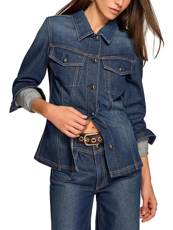 Ramy Brook Dani Denim Jacket - Dark Fade